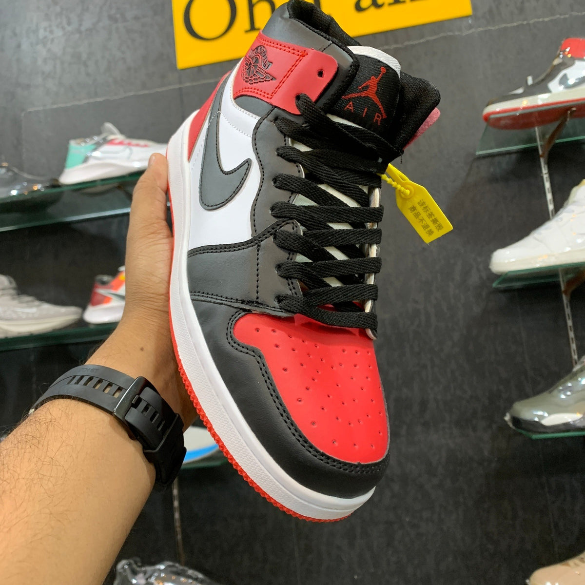 Buy Oh Pair AJ 1 Retro Mids "Red Toe" – Ohpairpk